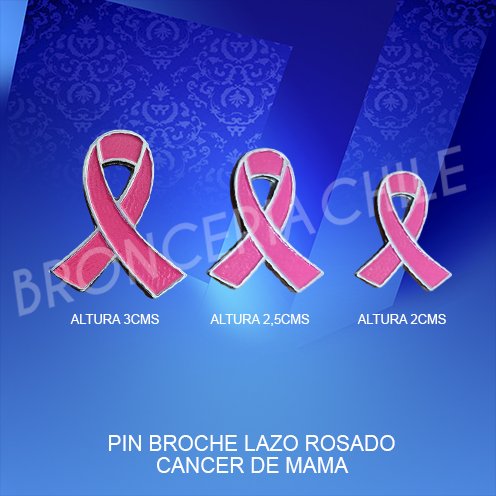 Pin Broche Lazo Rosado – Broncería Chile